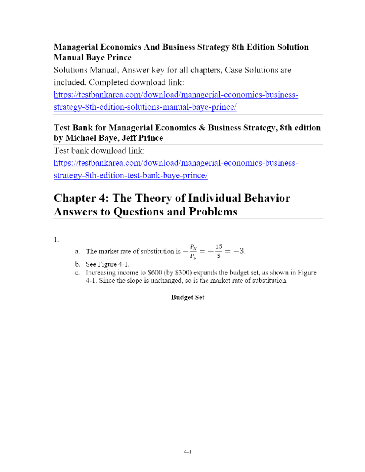 Chapter 4 answers market forces demand and supply - Business Economics ...
