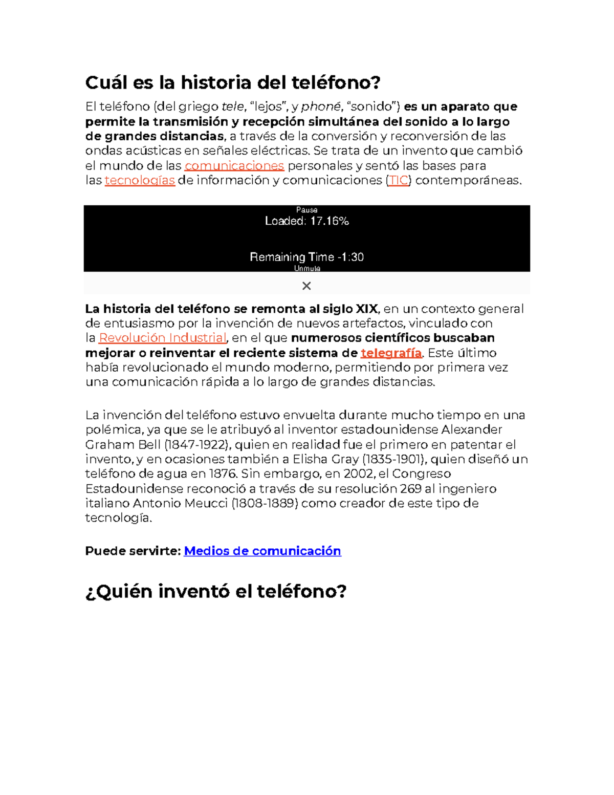 Cuál es la historia del teléfono - Cuál es la historia del teléfono? El ...