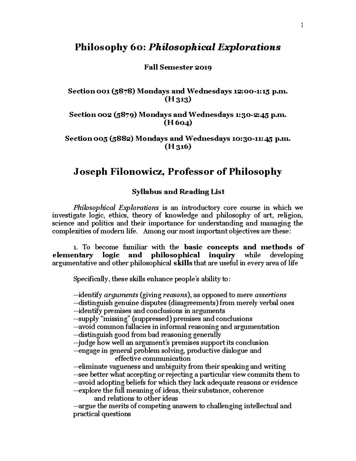 Fall2019 Explorations Syllabus - Philosophy 60: Philosophical ...
