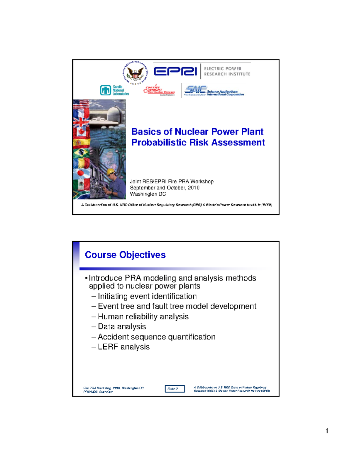 Basics of Nuclear Power Plant Probabilistic Risk Assessment - Basics of ...