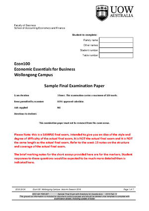 ECON100 Tutorial Quiz 1 - Question 1 Suppose you live locally and ...