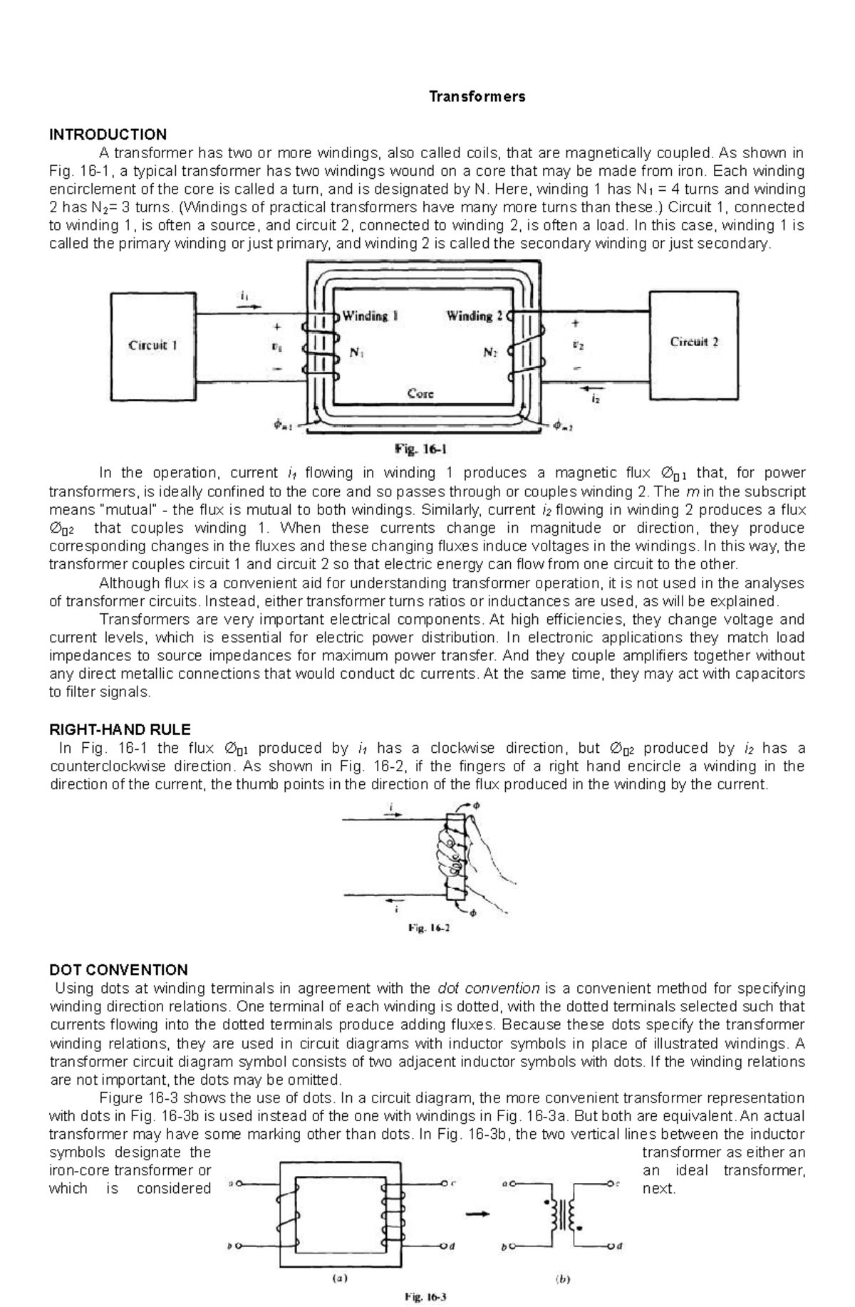 Transformers - Transformers INTRODUCTION A transformer has two or more ...