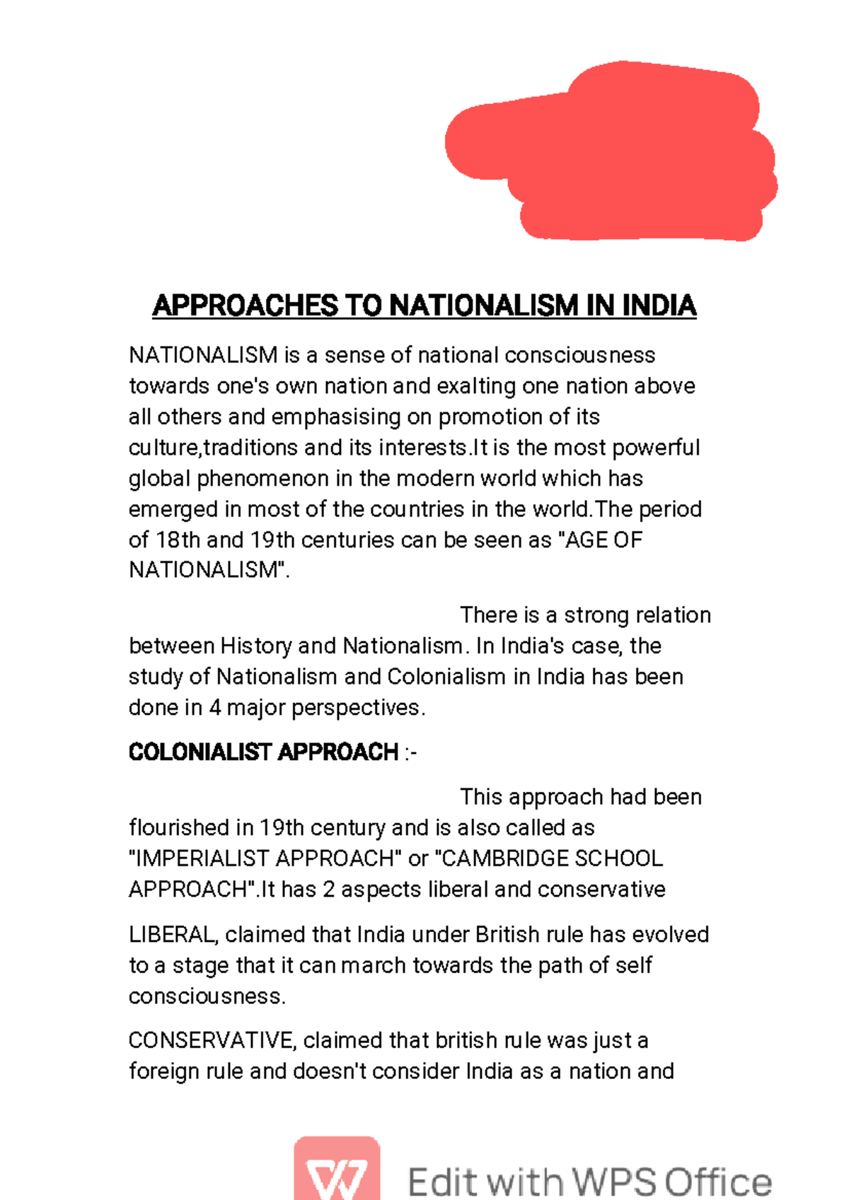 Approaches copy - K SRIVALLI IMA POLITICAL SCIENCE 1ST YEAR 22315214 ...