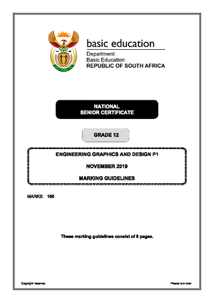 Engineering Graphics & Design P1 Nov 2022 MG Eng - MEC-210 - Studocu