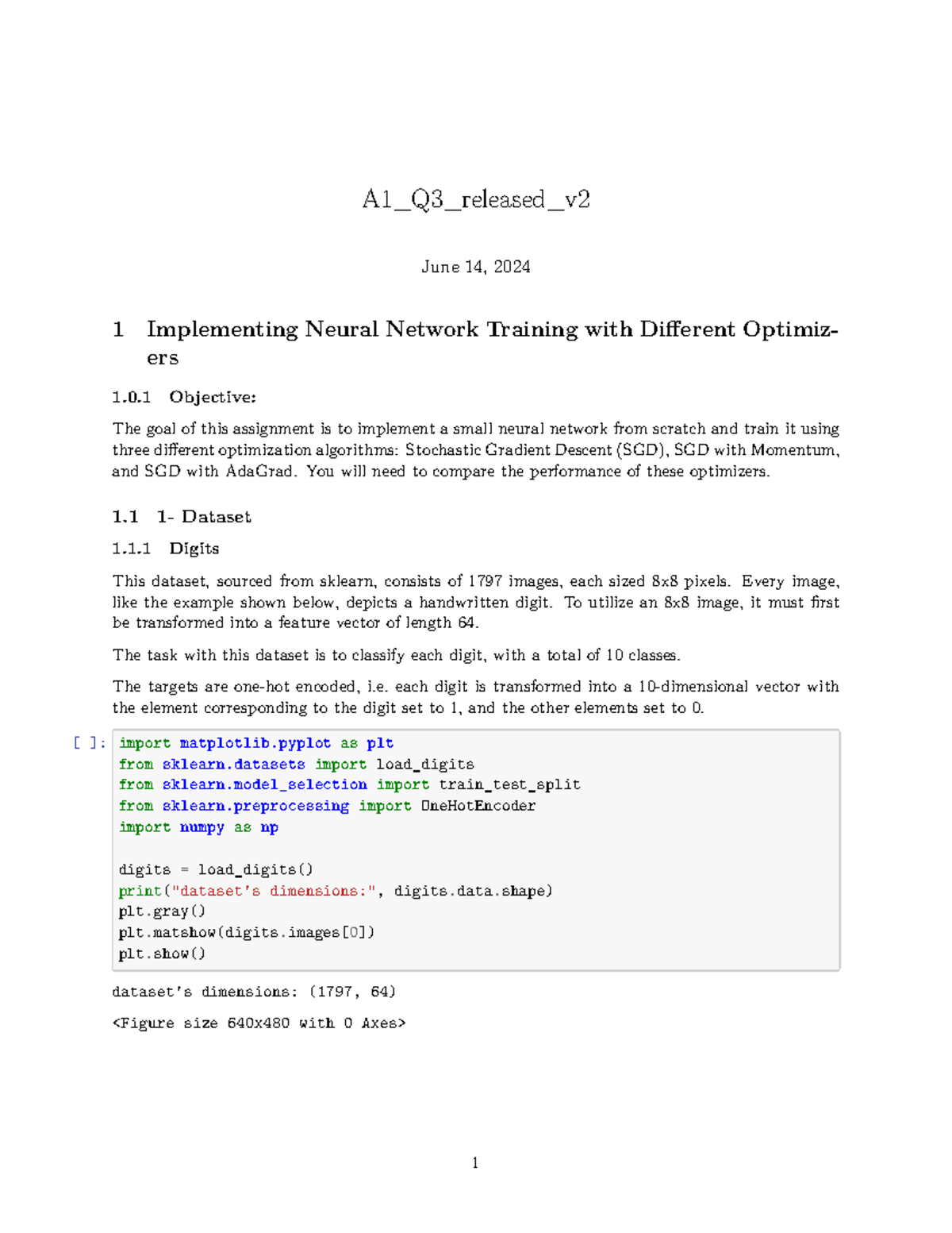 A1 Q3 released v2 - fdfd - A1_Q3_released_v June 14, 2024 1 Implementing Neural Network Training ...