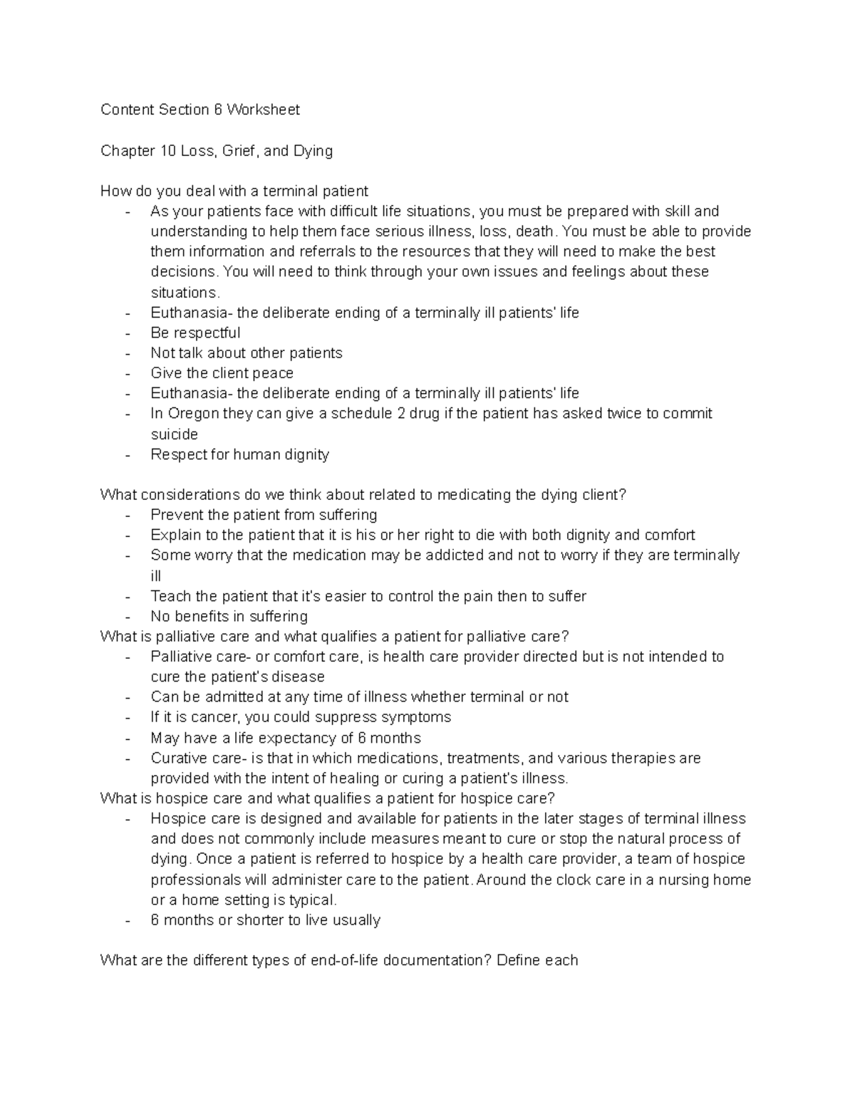 Content Section 6 Worksheet- Fundamentals - Deprecated API usage: The ...