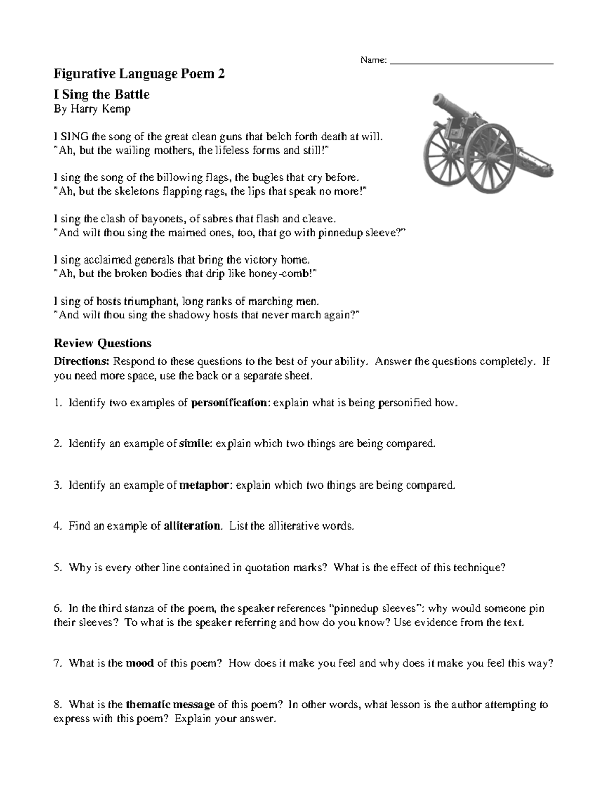 Figurative-language-poem-2-i-sing-the-battle-by-harry-kemp - Name