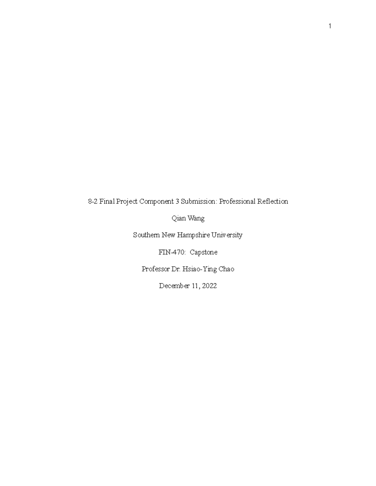 Final 3 - Capstone assignment - 8-2 Final Project Component 3 ...