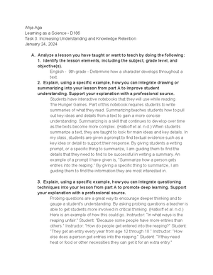 D188 Task 1 - passed - Ahja Aga The Collaborative Leader - D Task 1 ...