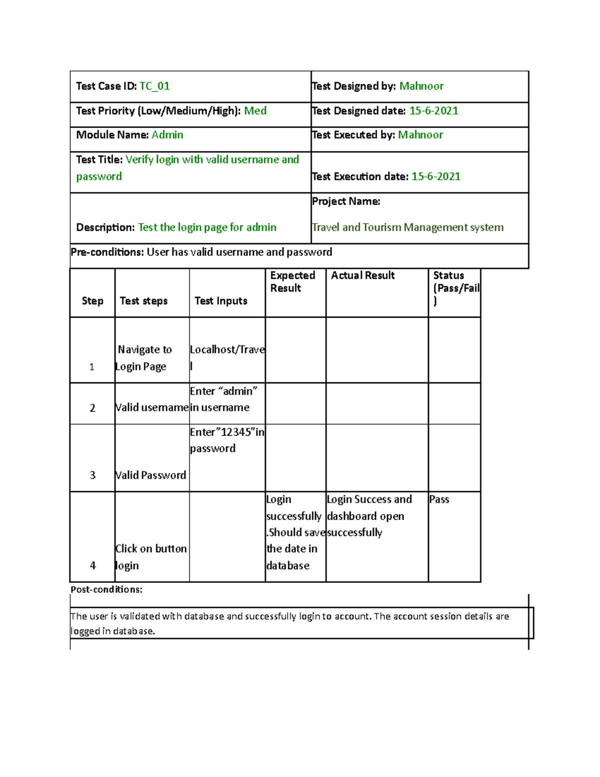 Object oriented programming LAB Journal 13 - Test Priority (Low/Medium ...