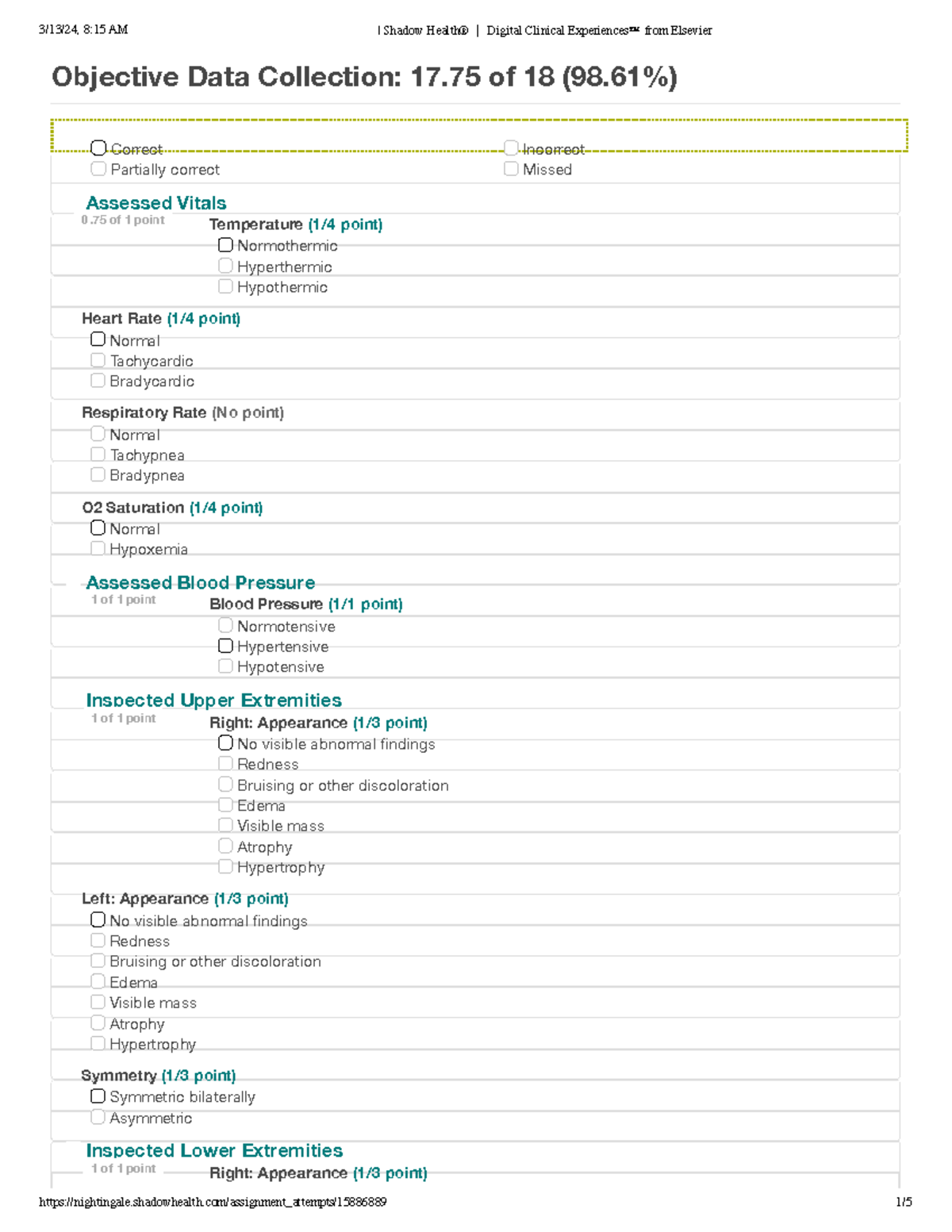 Preeclampsia Objective - Objective Data Collection: 17 of 18 (98% ...