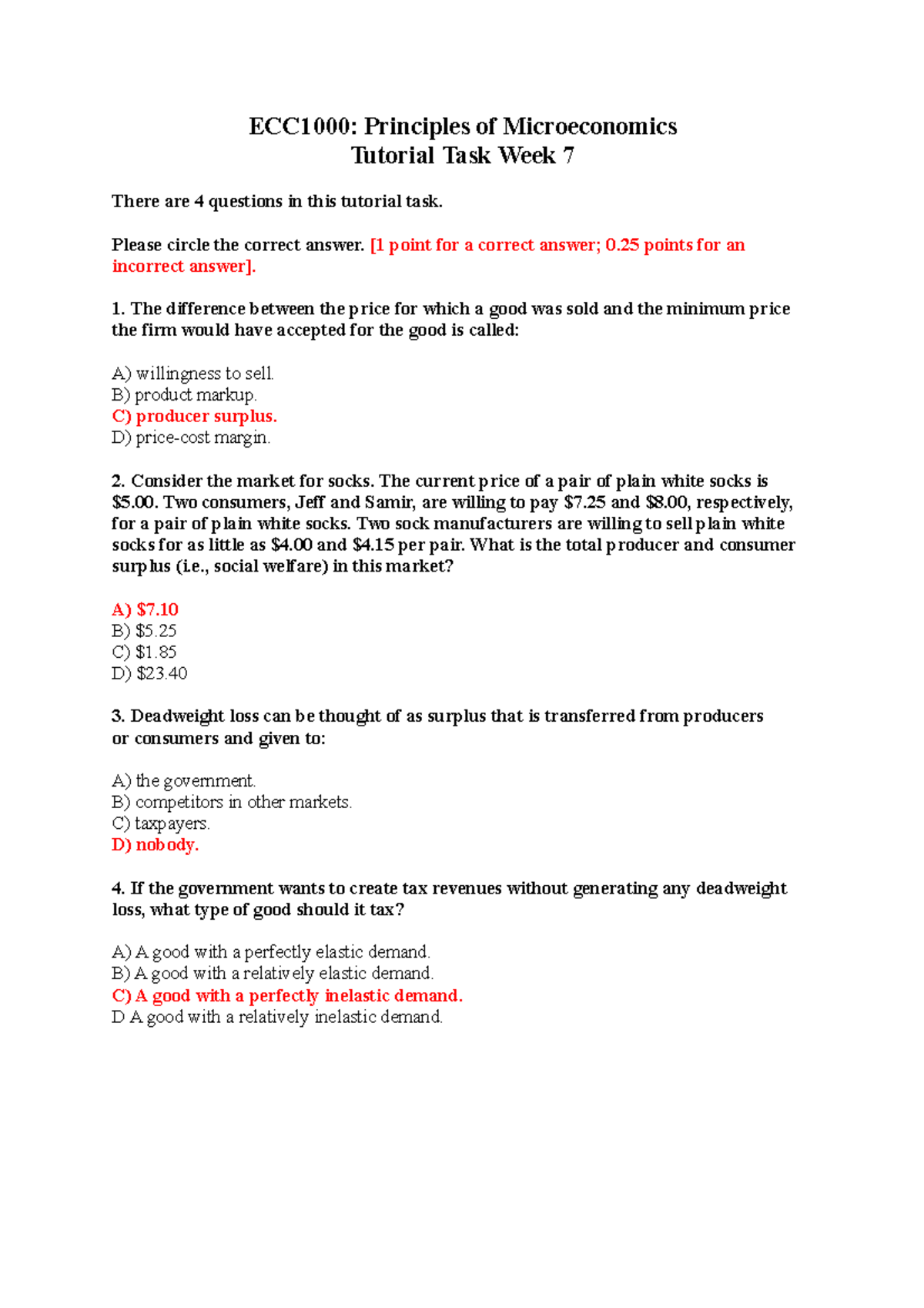Principles Of Microeconomics Task 7 - Principles of Microeconomics ...