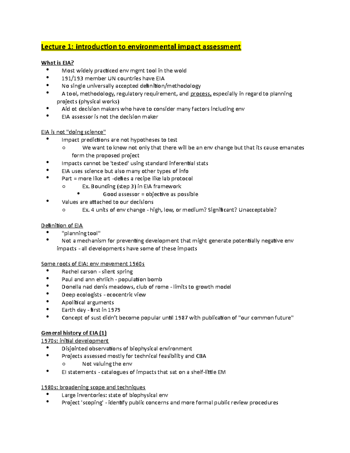 Lecture 1 - introduction notes - Lecture 1: introduction to ...