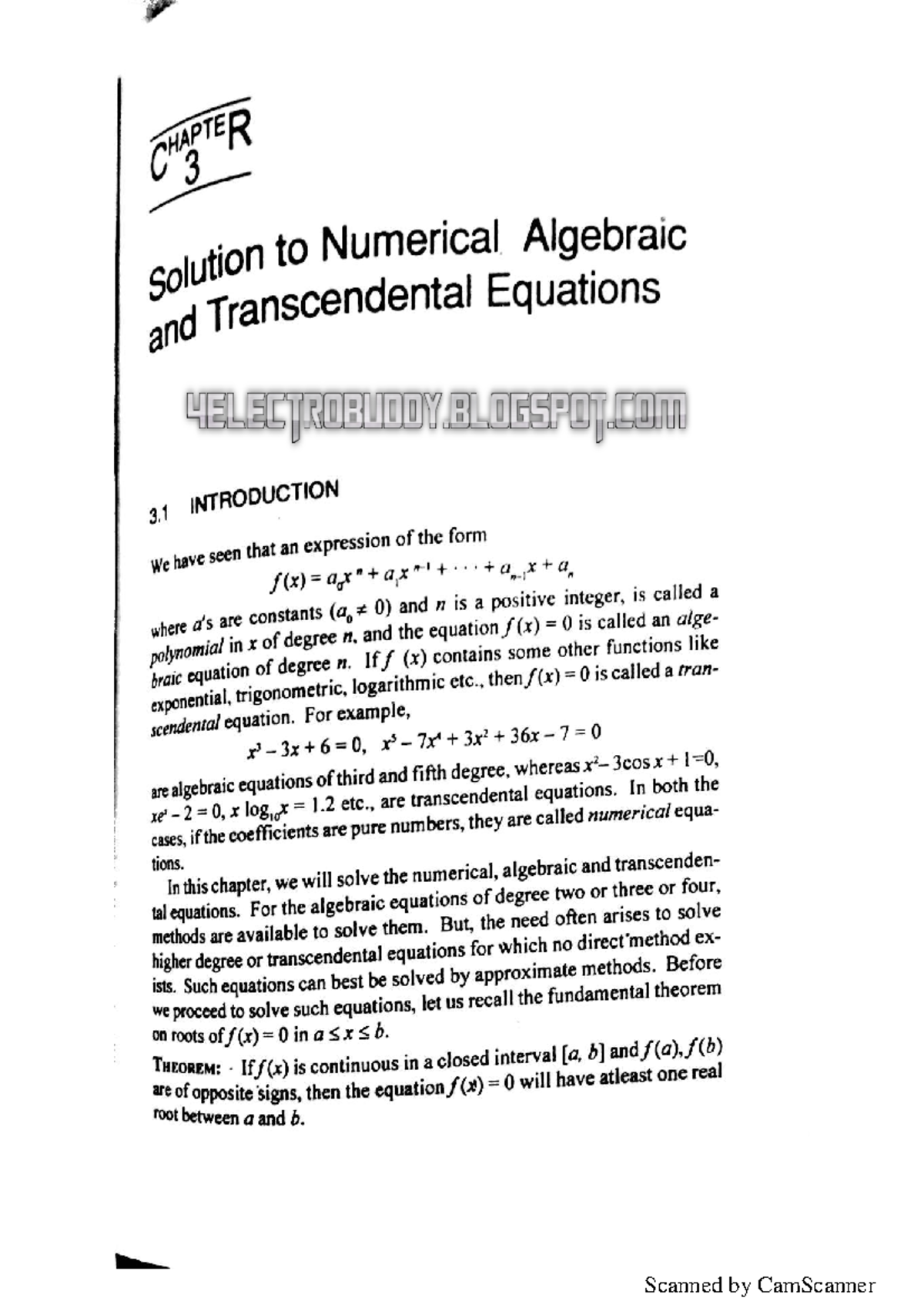NM Chapter 3 - numerical analysis - MECHANICAL ENGINEERING - Studocu