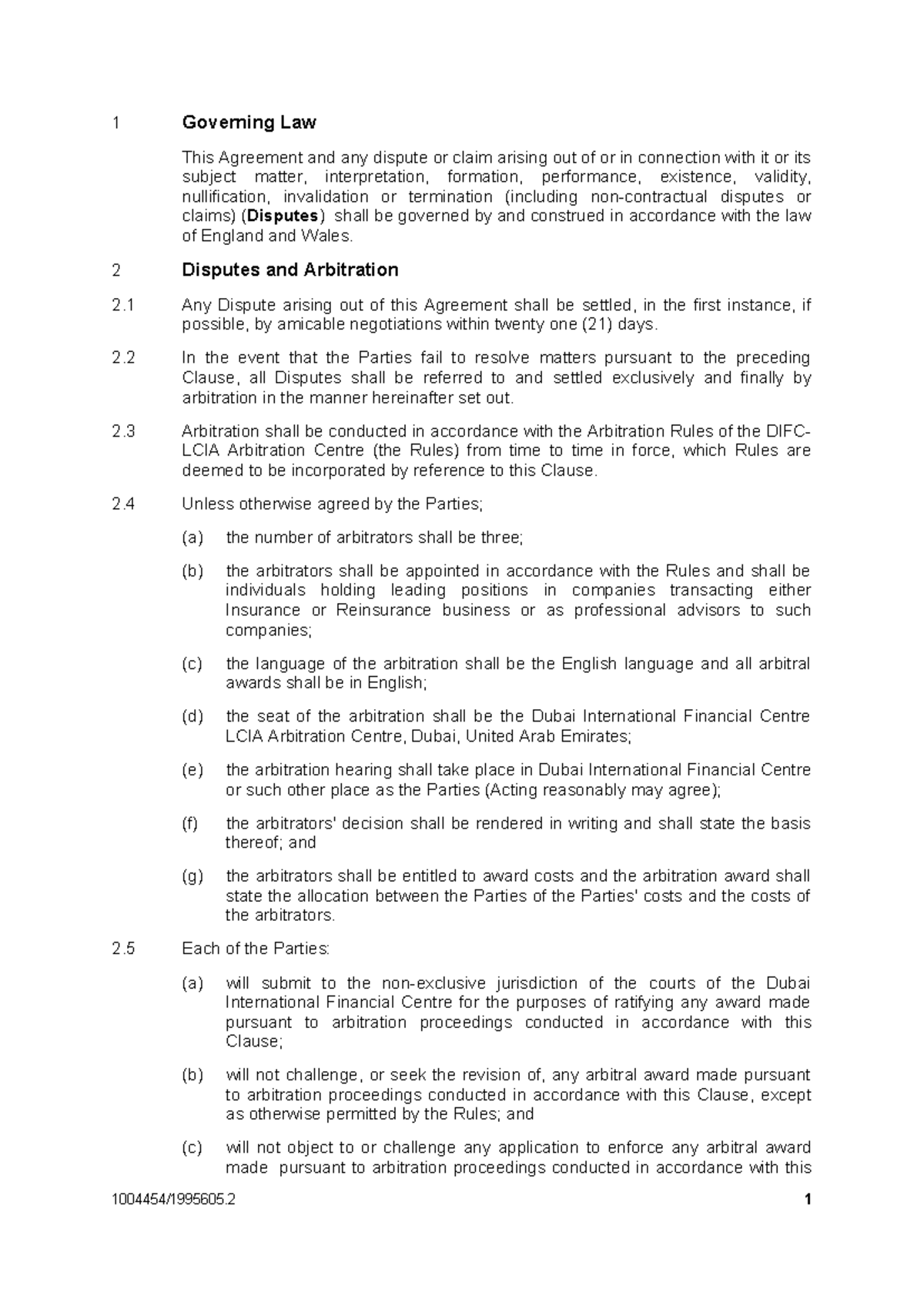 Building Contract 1 - Extract of Relevant Provisions - 1 Governing Law ...