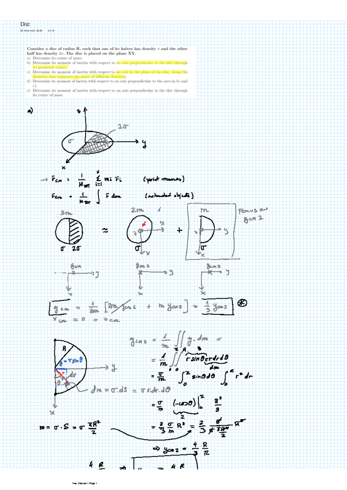 Problems chapter 6 - ejer cicios temA 6 - Mecànica - Disc 02 December 2020 23: Earth 02 December ...