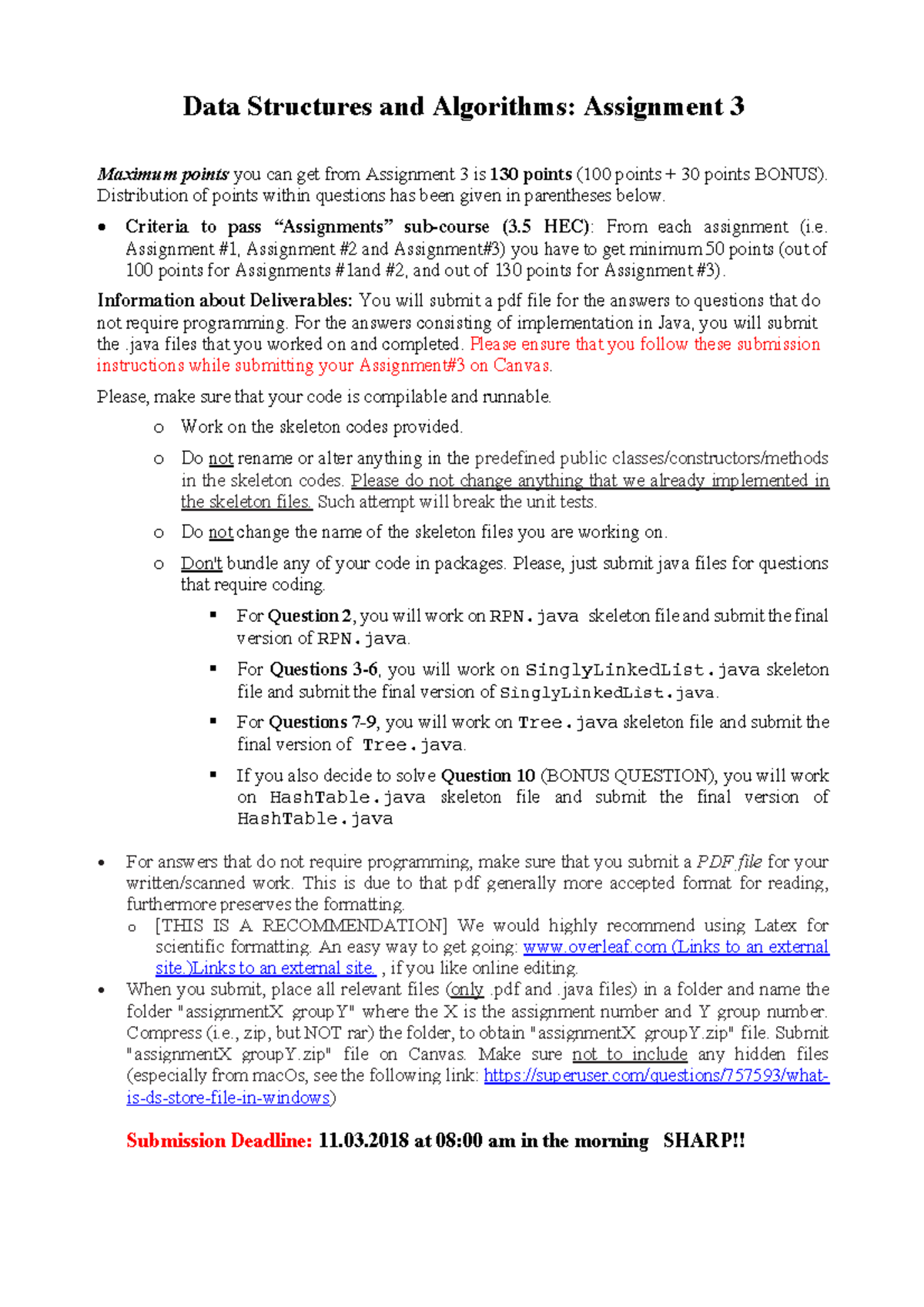 Assignment 3 - ............. - Data Structures and Algorithms ...