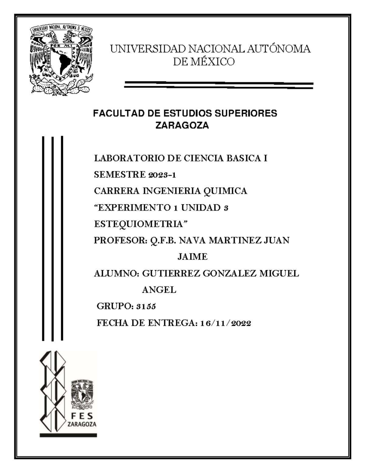 ESTEQUIOMETRIA CALCULOS (MILILITROS,GRAMOS,MOL,MILIMOL) - UNIVERSIDAD ...