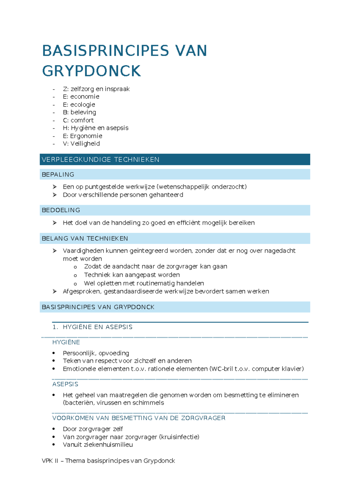 Basisprincipes van Grypdonck - BASISPRINCIPES VAN GRYPDONCK - Z ...