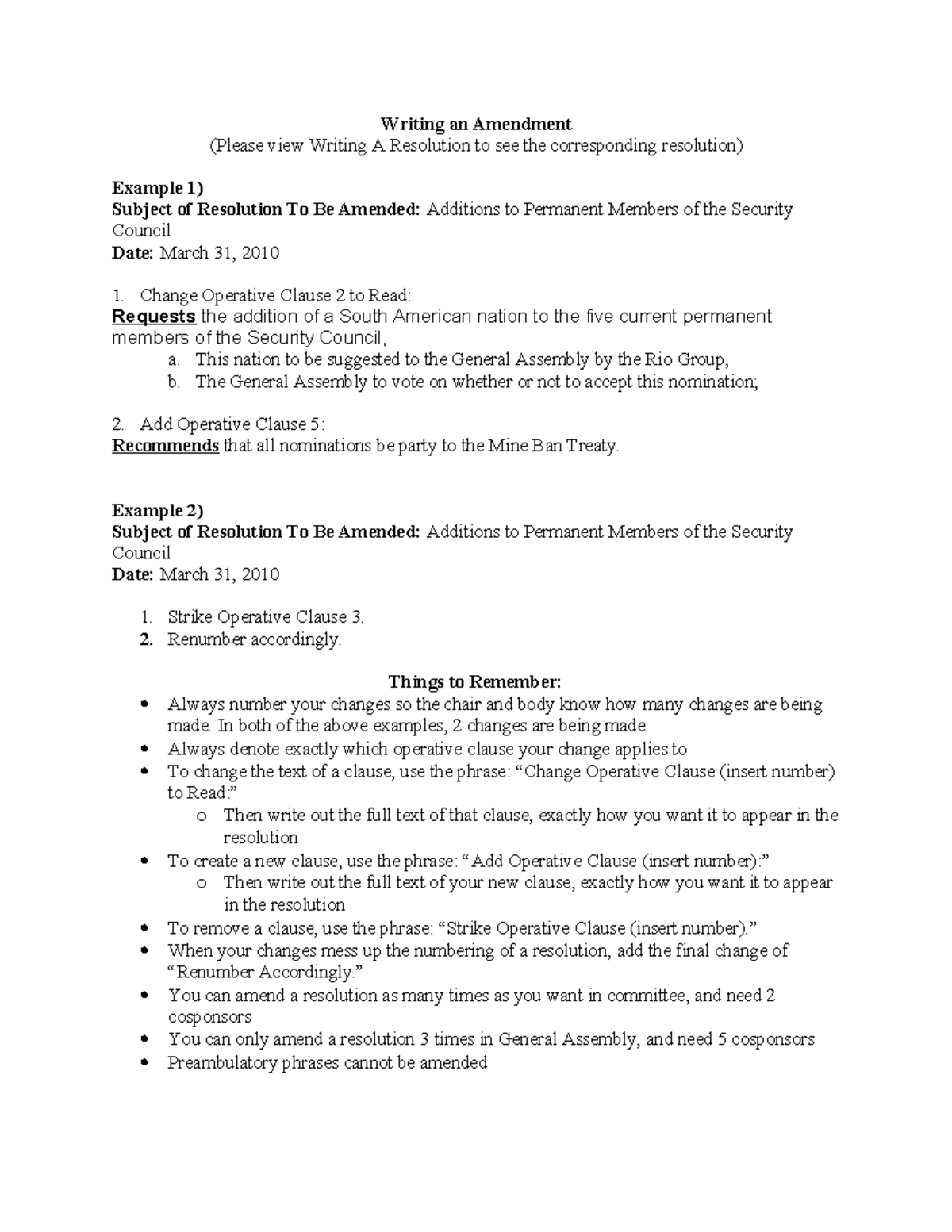 Writingan Amendment - Xyz - Writing an Amendment (Please view Writing A ...