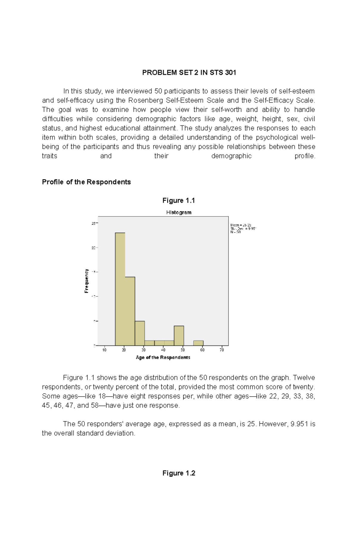 Group 6 PSET 2 - none - PROBLEM SET 2 IN STS 301 In this study, we ...