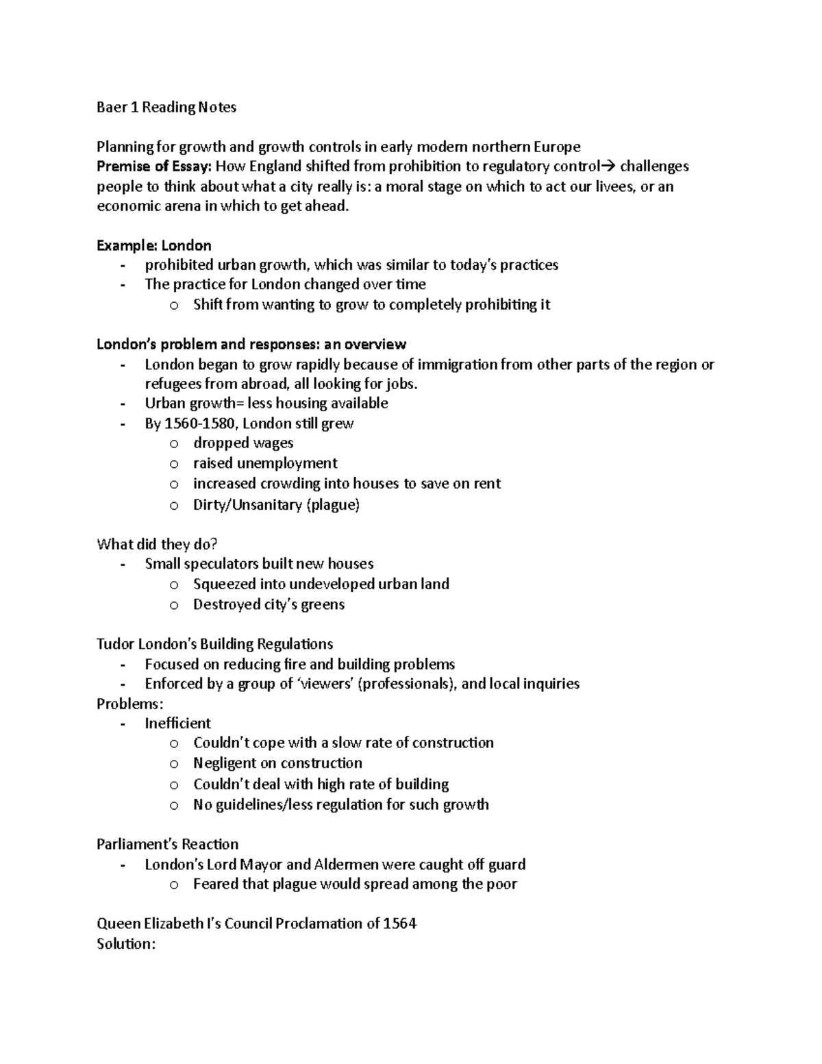 Baer 1 Reading Notes - Baer 1 Reading Notes Planning for growth and ...