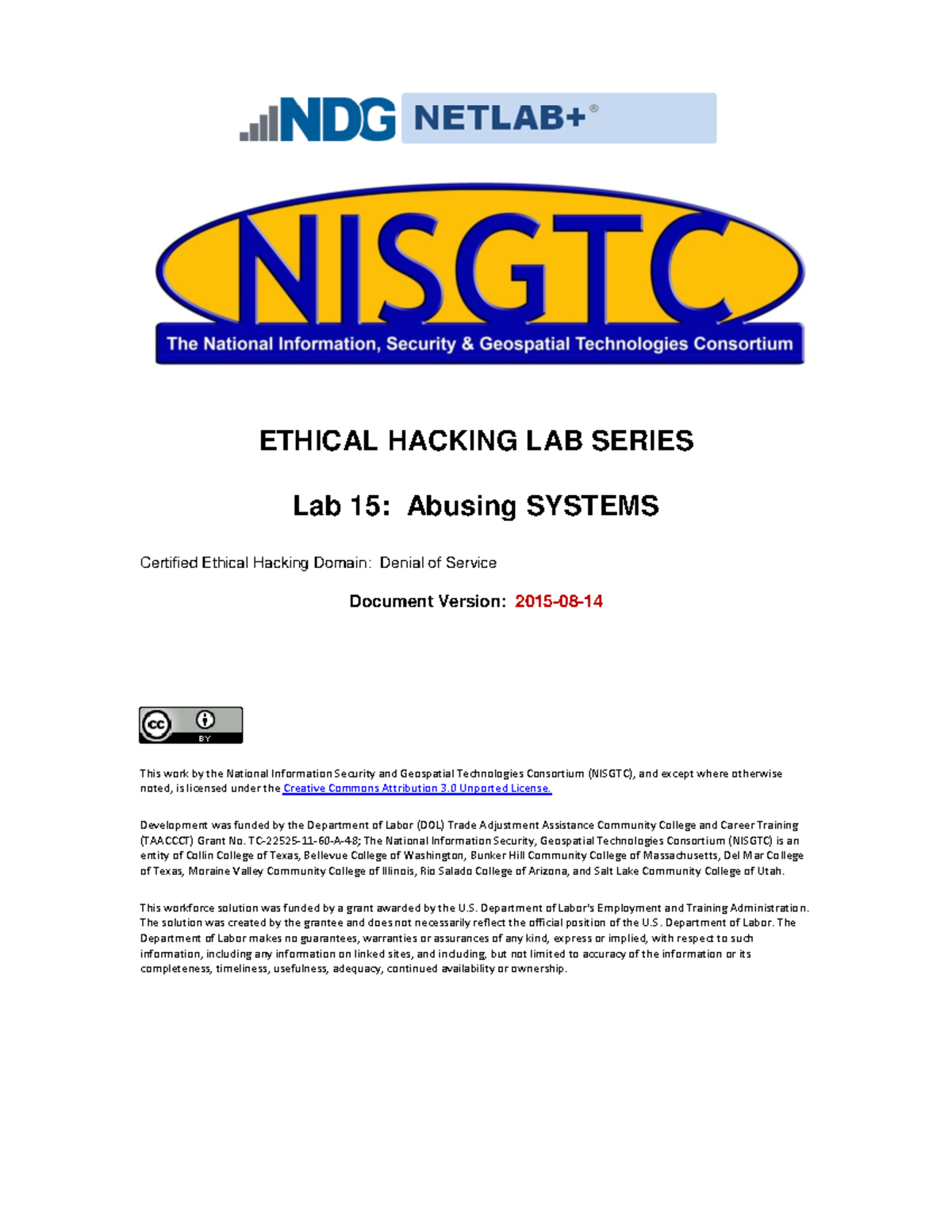 Ethical Hacking Lab 15 - ETHICAL HACKING LAB SERIES Lab 15: Abusing SYSTEMS Certified Ethical ...