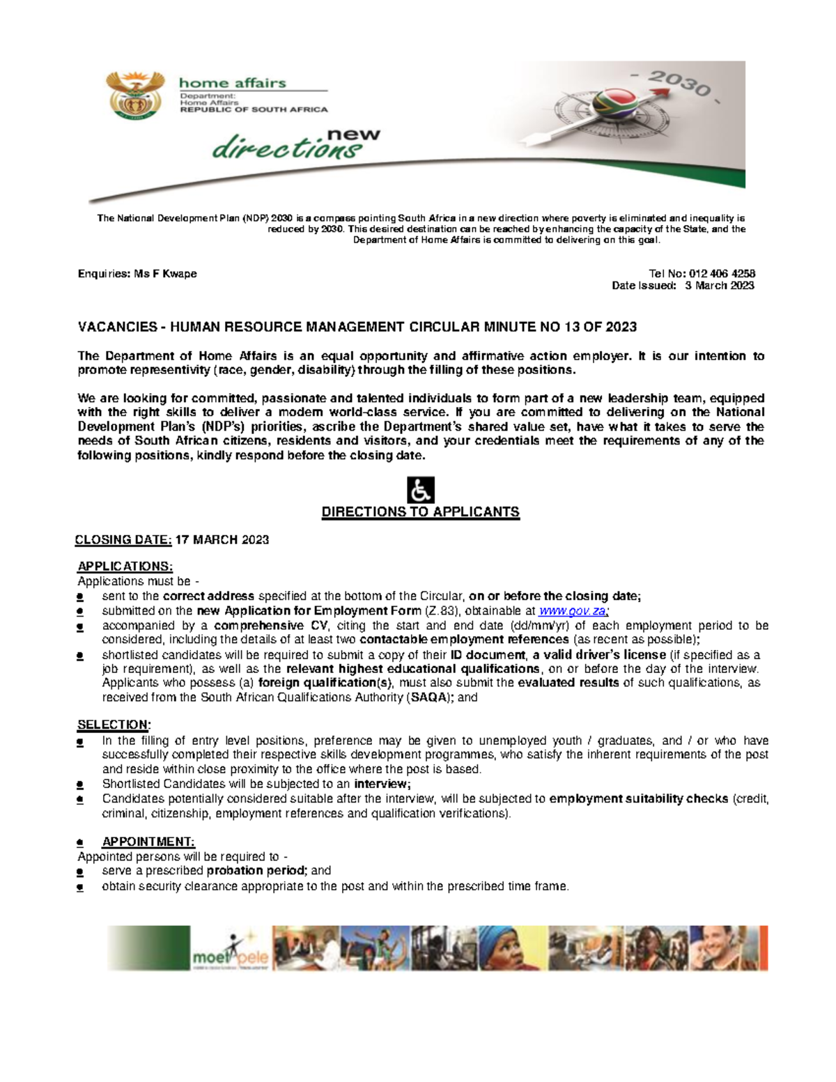 HRMC-13-of-2023 - Portfolio - The National Development Plan (NDP) 2030 ...