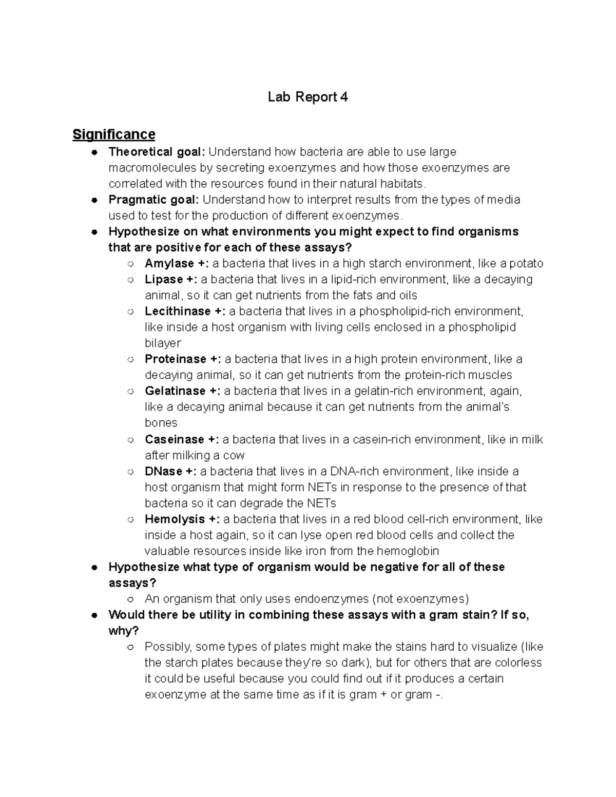 Completed Lab Report 4 - Lab Report 4 Significance Theoretical goal ...