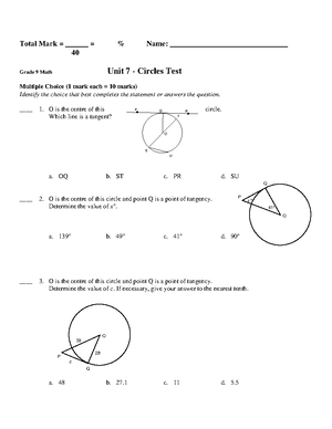 Math 9 Exponents Practice Test - Name: Class: Date: Unit Two Practice ...