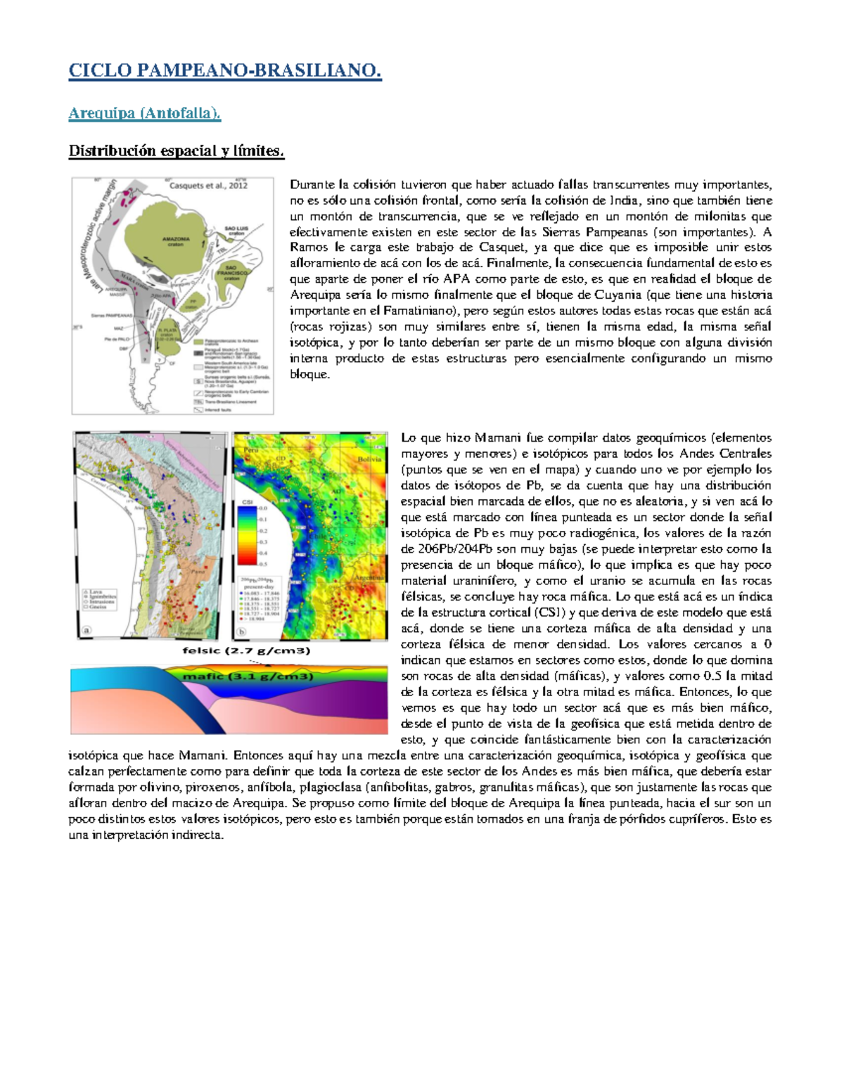 Andina Arequipa Antofalla Pampia - CICLO PAMPEANO-BRASILIANO. Arequipa ...