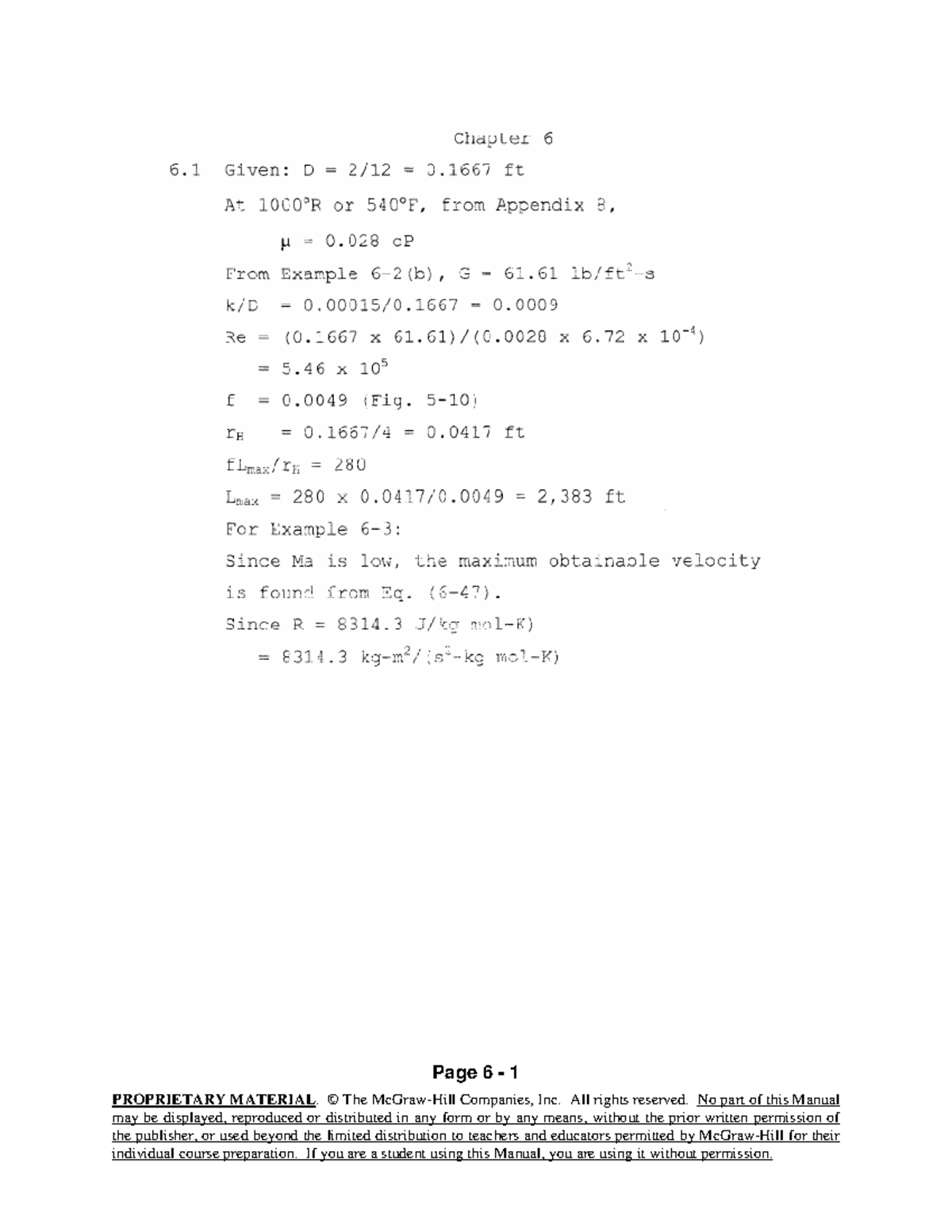 Chapter 06 - Unit operation - PROPRIETARY MATERIAL. © The McGraw-Hill ...