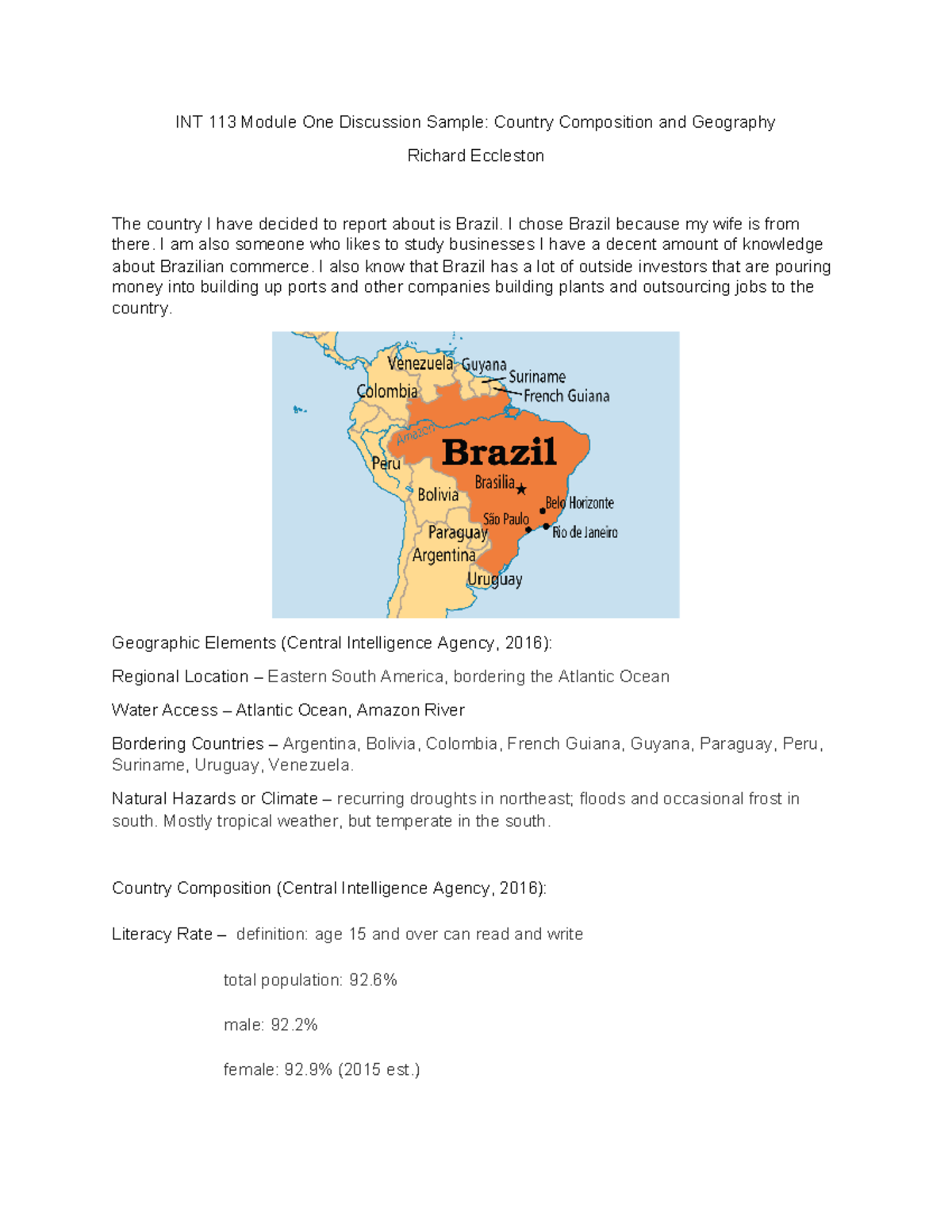 INT 113 Module 1 Discussion - INT 113 Module One Discussion Sample ...