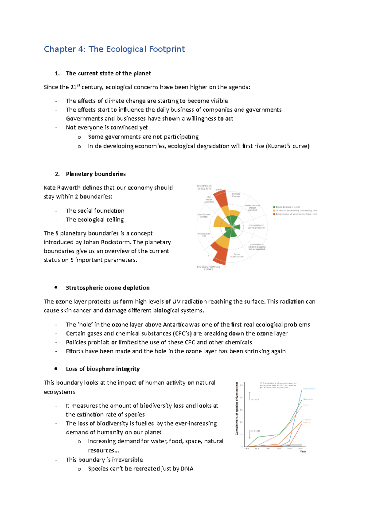 Chapter 4 SBM - Chapter 4: The Ecological Footprint The current state ...