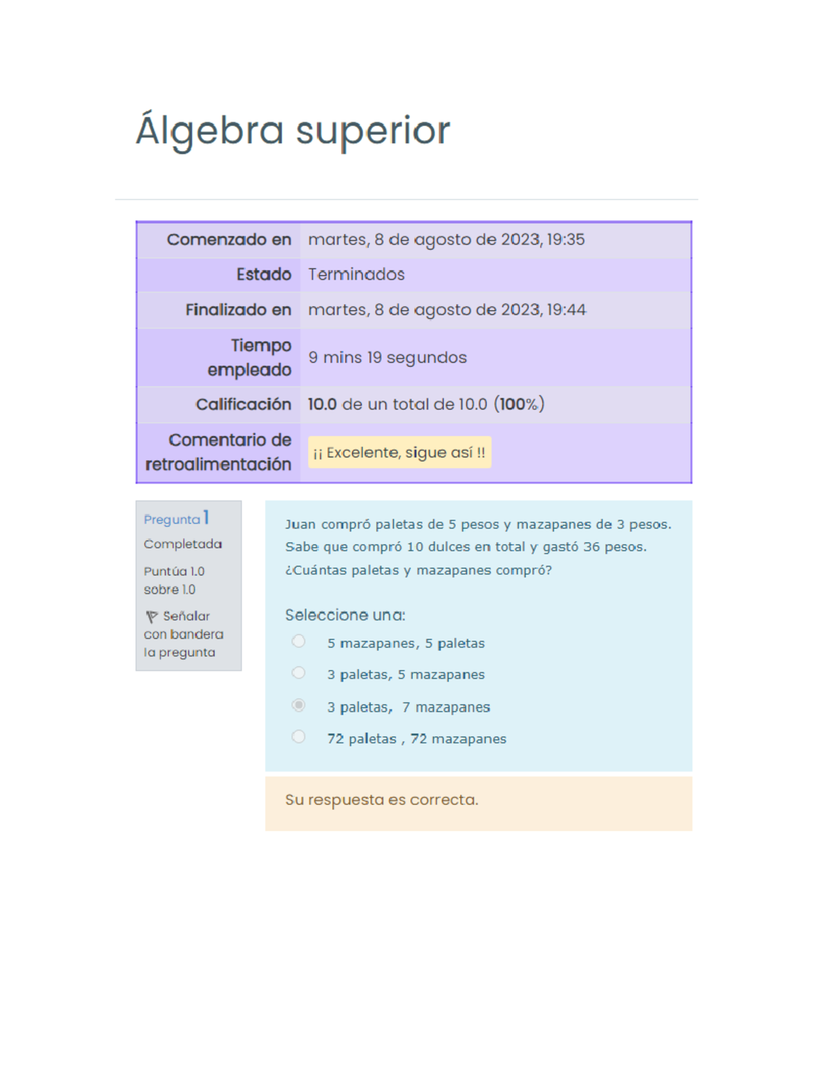 Algebra superior Semana 5 - Studocu