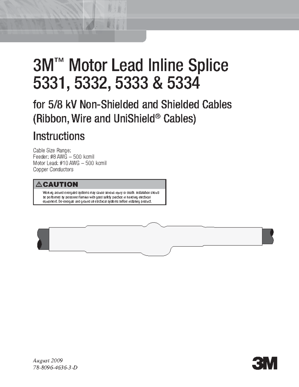 3M Motor leads 78-8096-4636-3 - 3M ™ Motor Lead Inline Splice 5331 ...