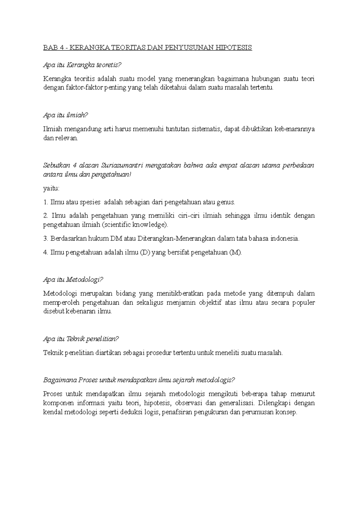 BAB 4 - Kerangka Teoritas DAN Penyusunan Hipotesis - BAB 4 - KERANGKA ...