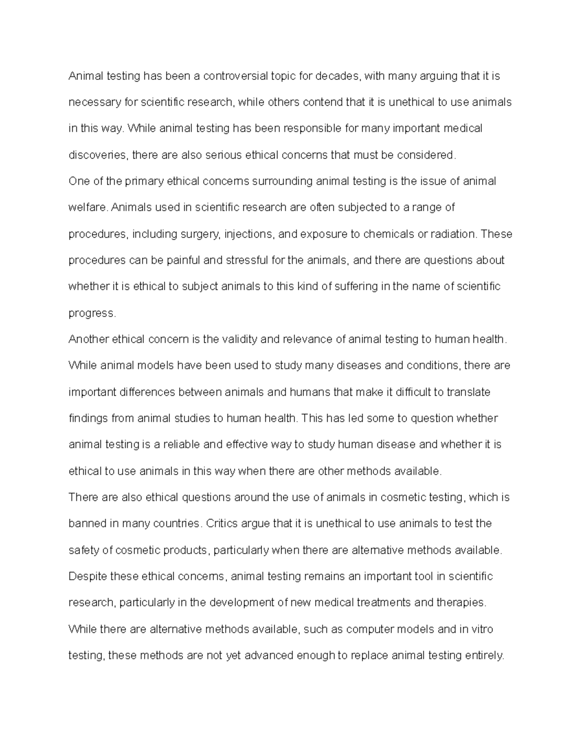 The Ethics of Animal Testing in Scientific Research - Animal testing ...