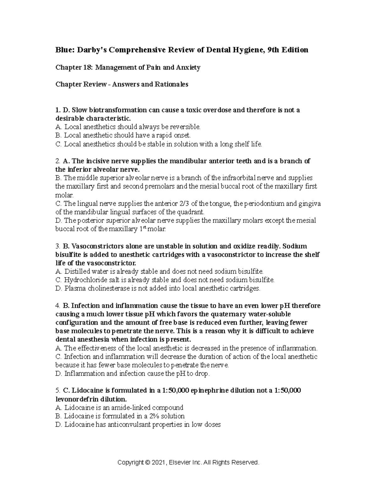 Chapter 018Darby-notes-ready. comprehensive review for dental hygiene ...