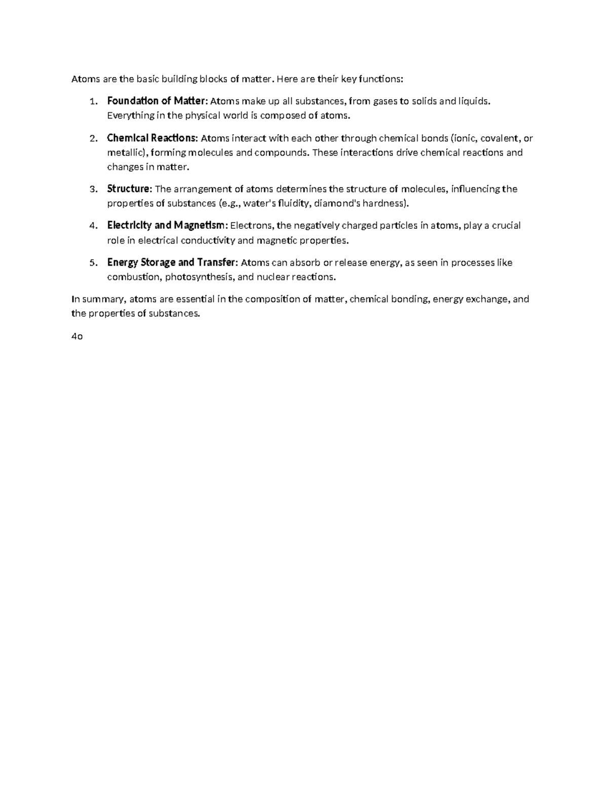 1 - medical terminology assignments - Atoms are the basic building blocks of matter. Here are ...