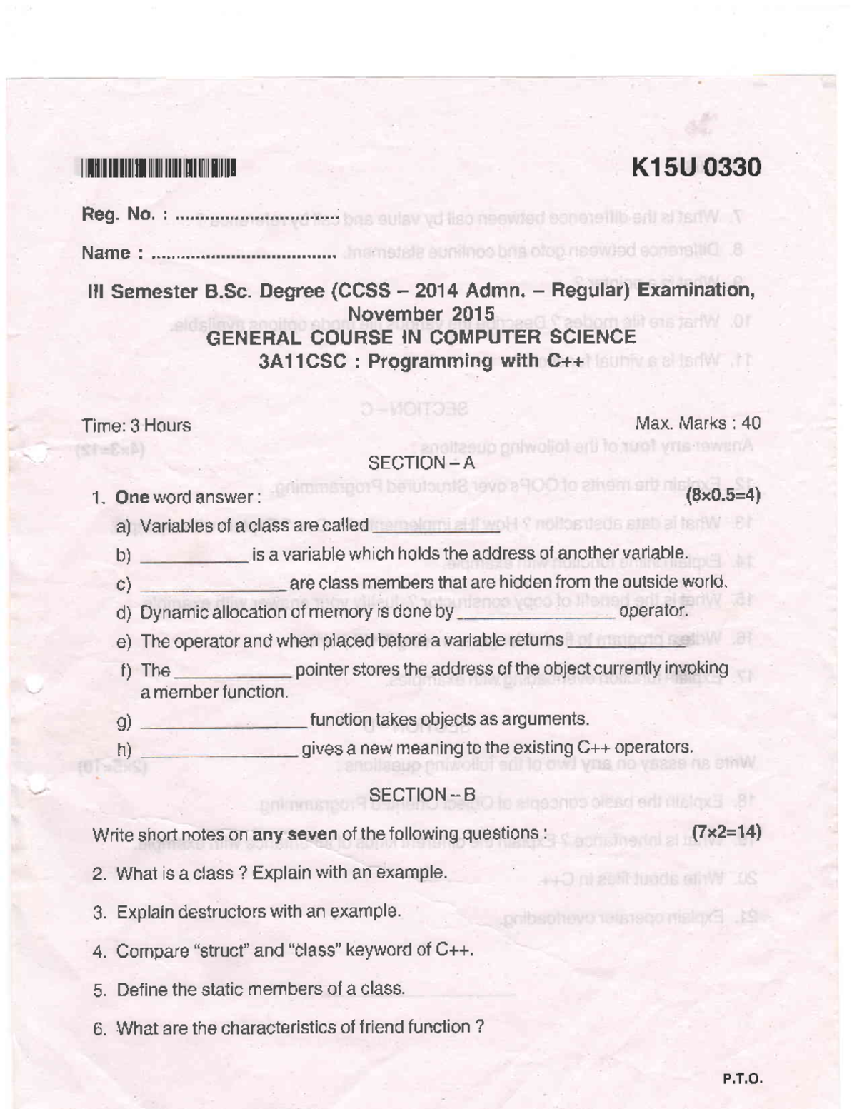 CPP 2015 - Question paper - I illtilt iltililr ]|| ilfiil lffi lllll ...