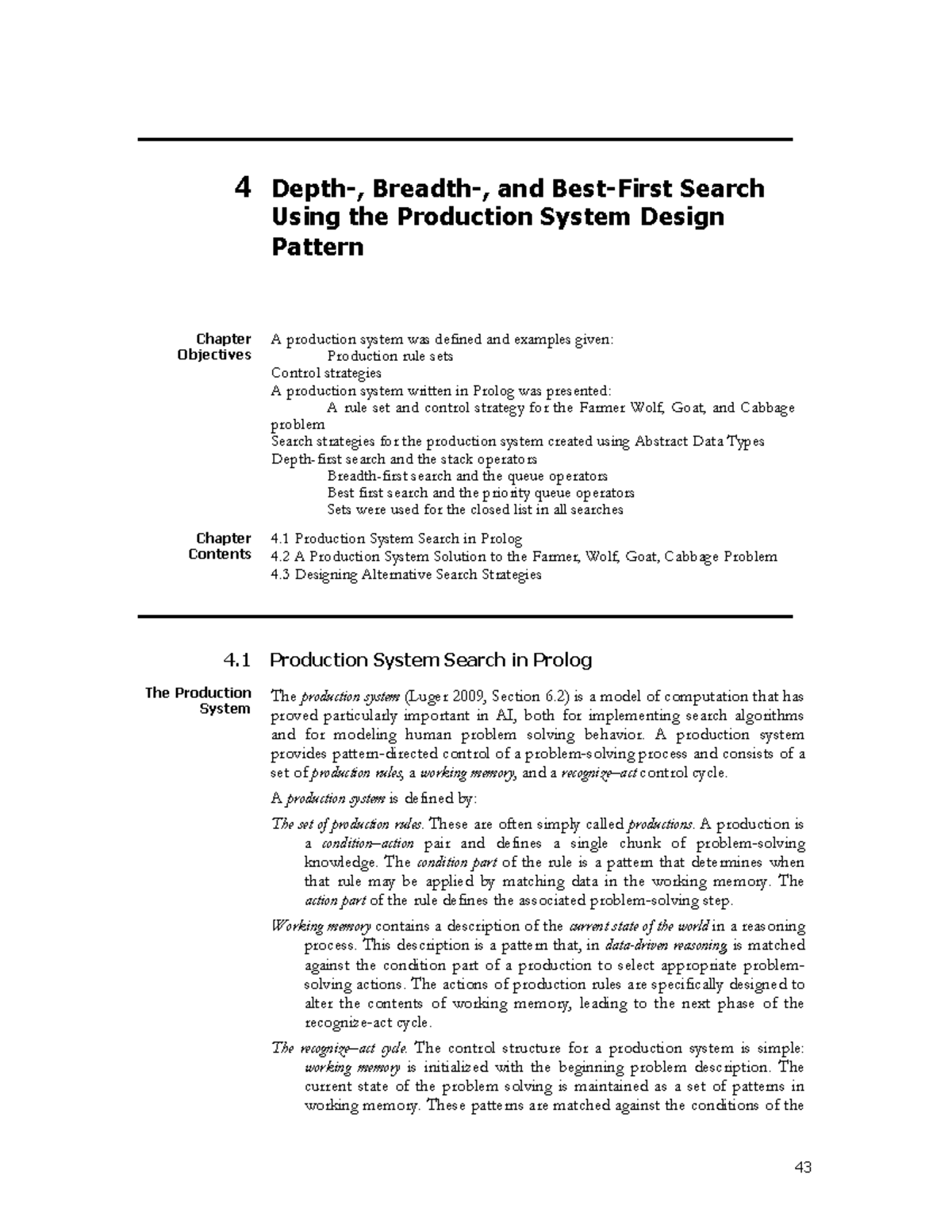 CH4 Depth-. Breadth-, and Best-first Search - 43 4 Depth-, Breadth ...