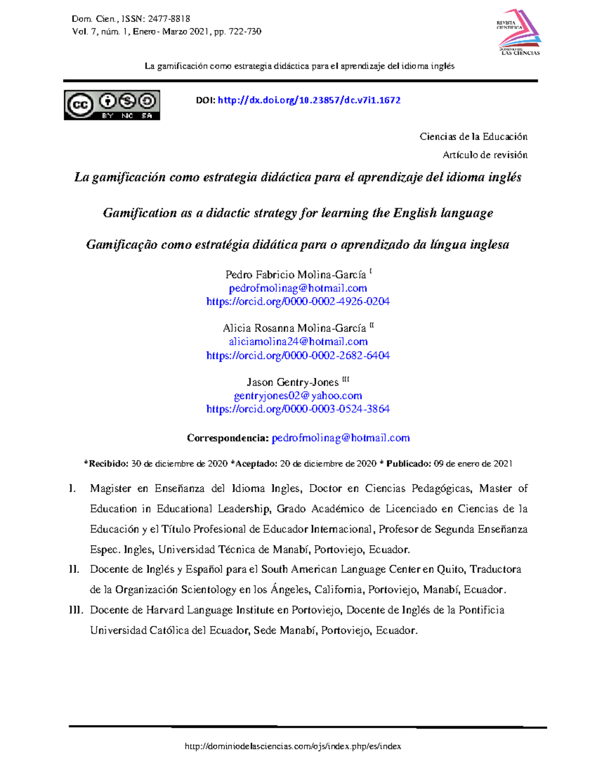 Dialnet-La Gamificacion Como Estrategia Didactica Para El Aprendi-8231651 - DOI: - Studocu