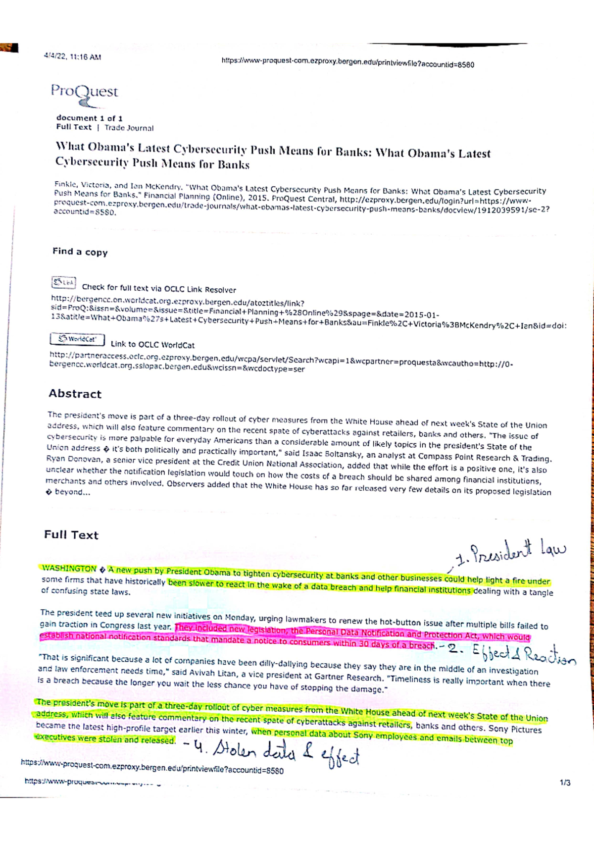 Annotation 3 - Notes and summaries - 11:16 AM ProQuest document 1 of 1 ...
