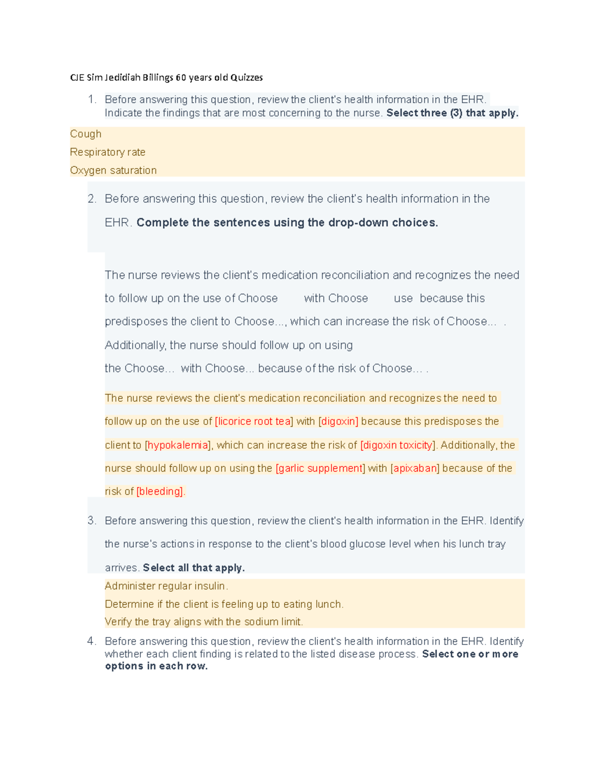 CJE Sim quizzes - Jedidiah Billings a 60 years old - CJE Sim Jedidiah Billings 60 years old ...