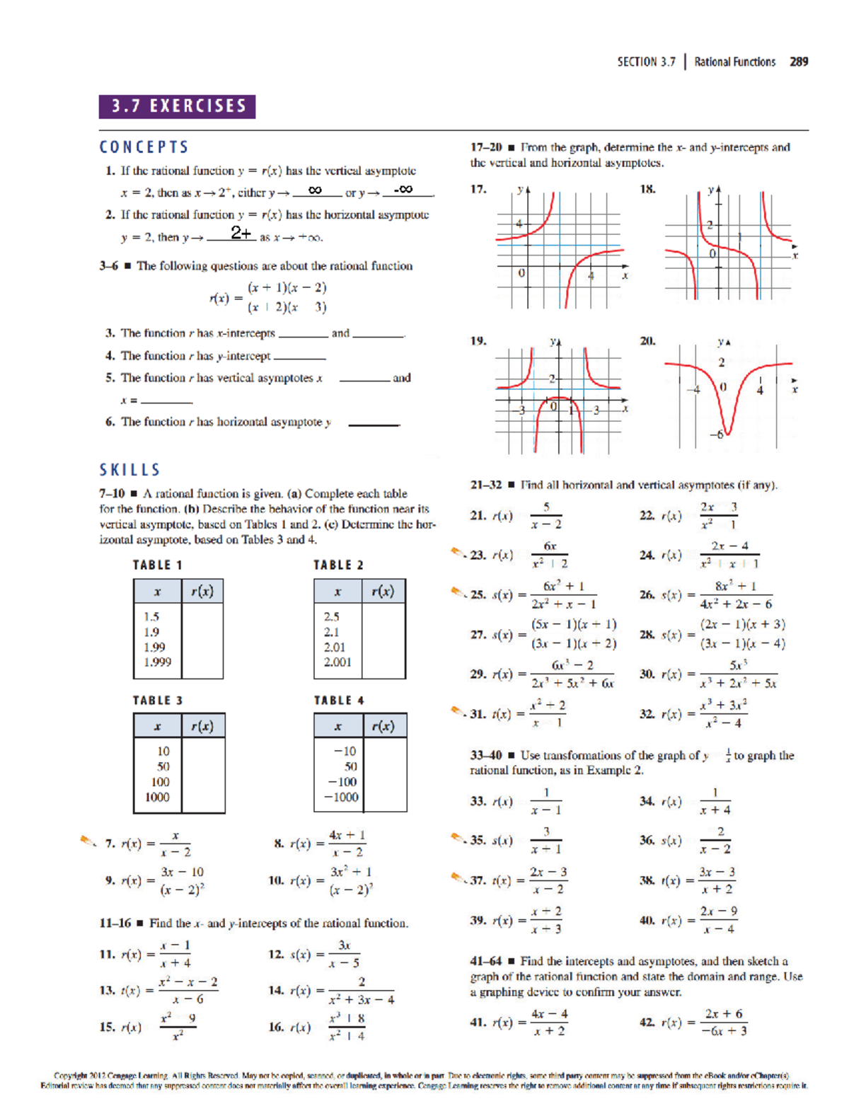 Functions and Intro Calc Unit 1 Book Problems copy - MATH 111 - Studocu