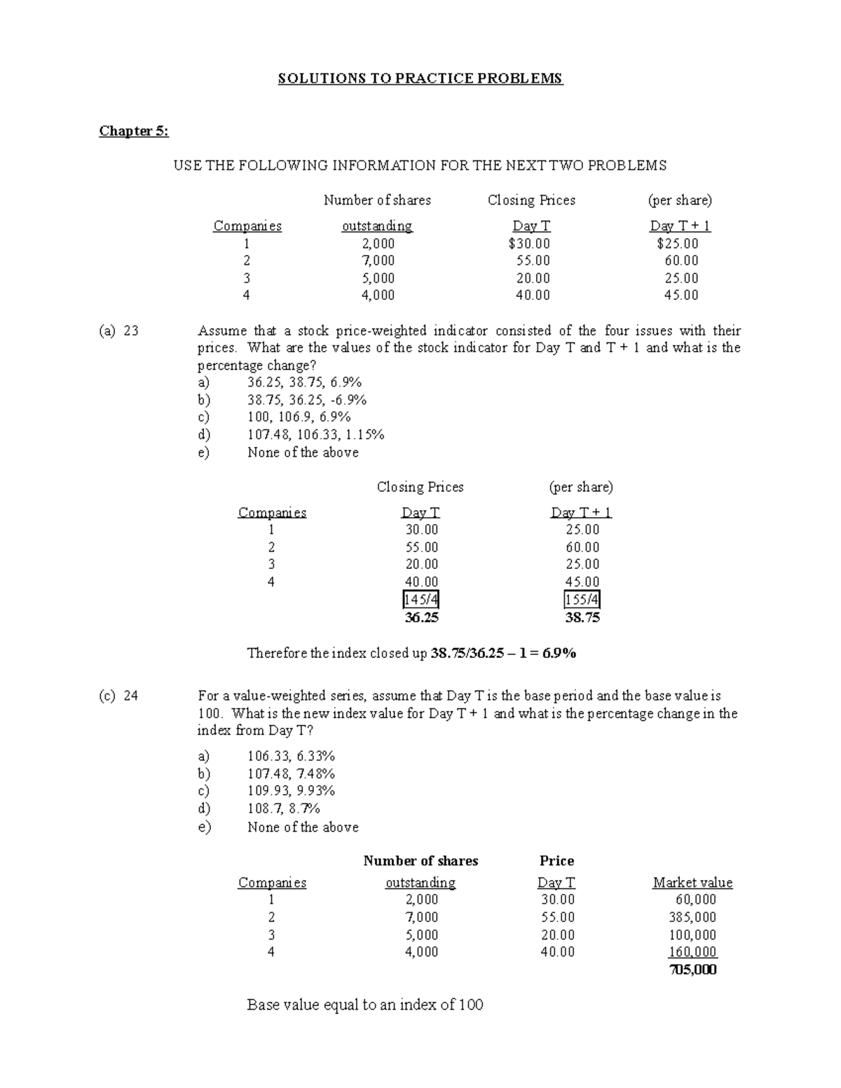 4315practiceproblems solutions - SOLUTIONS TO PRACTICE PROBLEMS Chapter ...