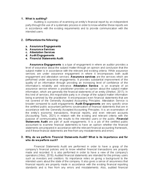 Journal 1 - Auditing Principles - Accountancy - Studocu