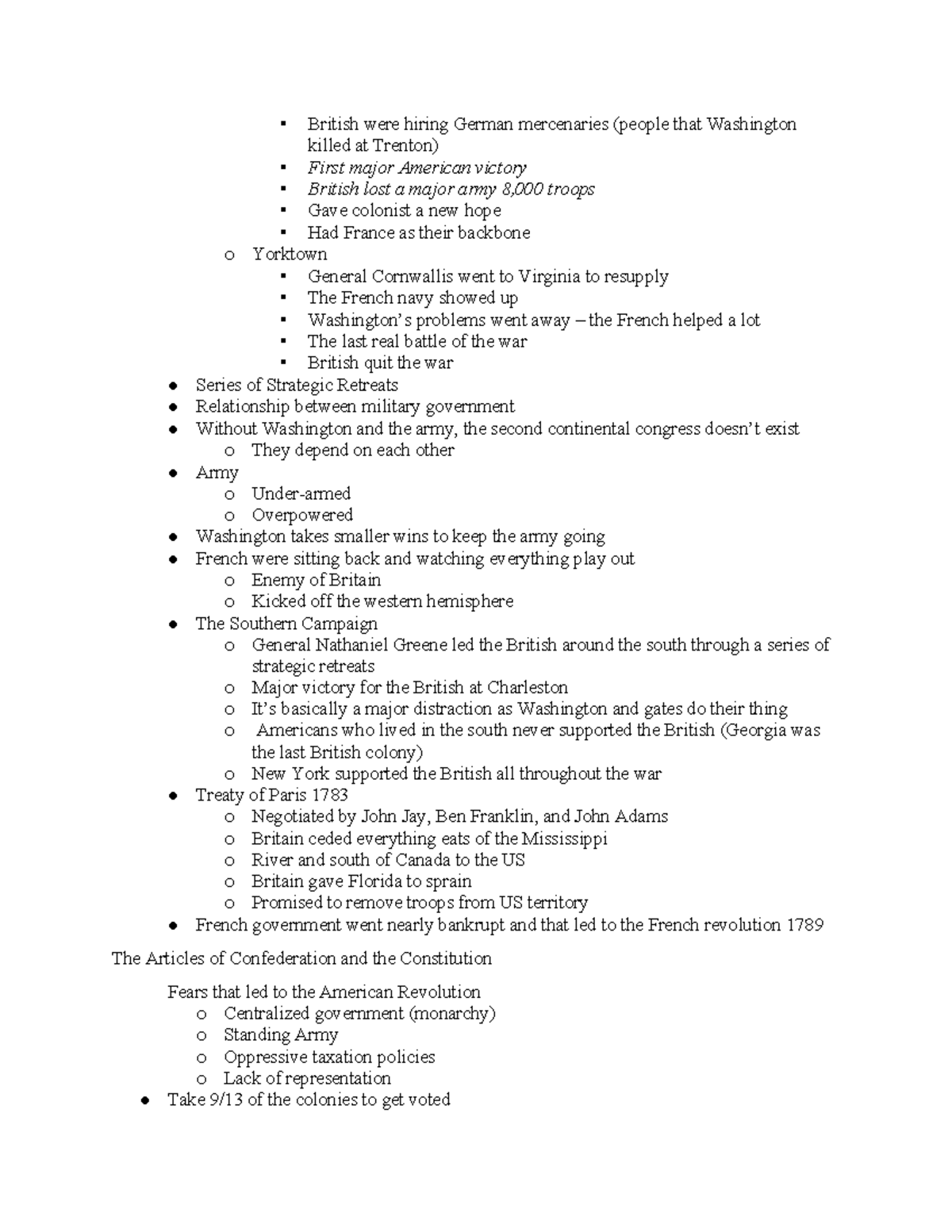 History Part15 - The American Revolutionary War, Articles of ...