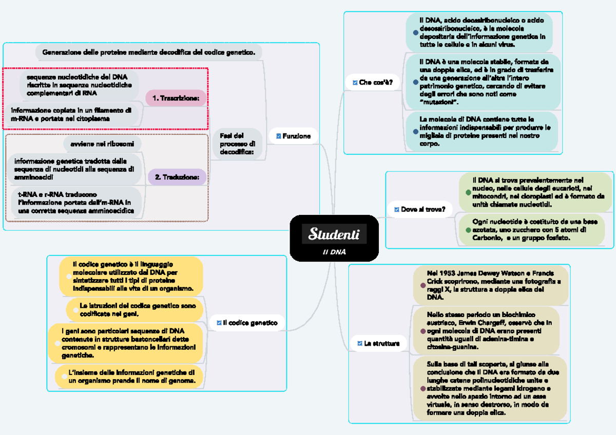 DNA Schema - Dna - Il DNA Il DNA 1. Che cos'è? 1. Il DNA, acido ...